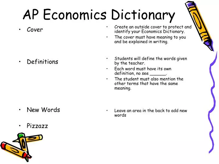 PPT - AP Economics Dictionary PowerPoint Presentation, free download ...
