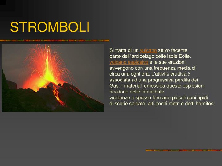 PPT - I VULCANI PowerPoint Presentation - ID:5930455