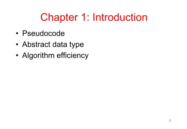 PPT - Chapter 1: Introduction PowerPoint Presentation, free download ...