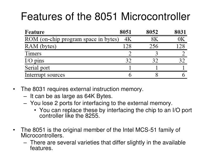 PPT - Microcontroller Intel 8051 PowerPoint Presentation - ID:5932030