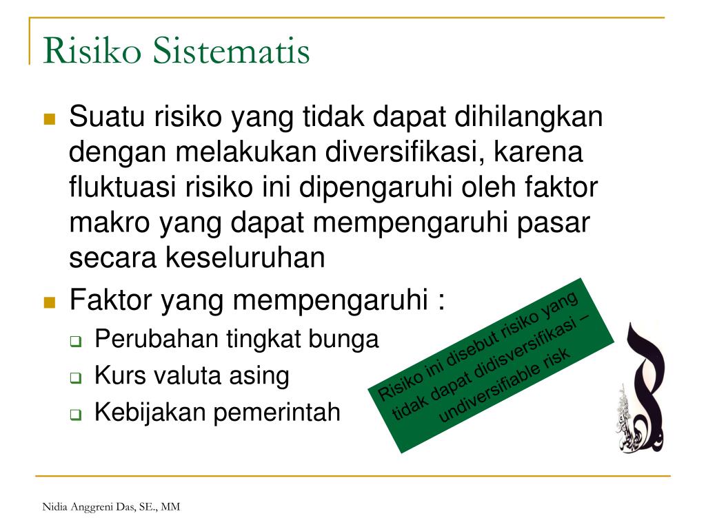PPT - RISIKO DALAM INVESTASI PowerPoint Presentation, free download ...