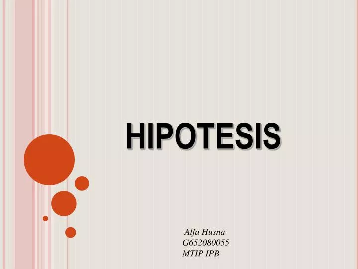PPT - HIPOTESIS PowerPoint Presentation, free download - ID:5933840