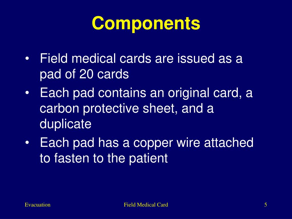 PPT - U.S. Field Medical Card (FMC) PowerPoint Presentation, free ...