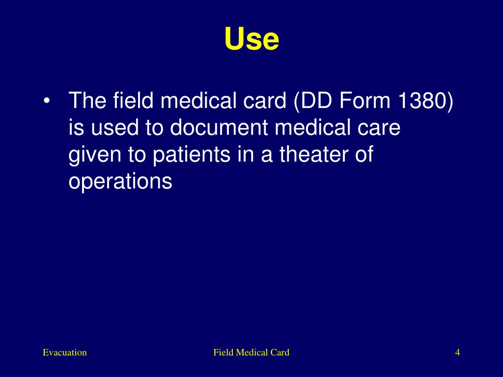 PPT - U.S. Field Medical Card (FMC) PowerPoint Presentation, free ...