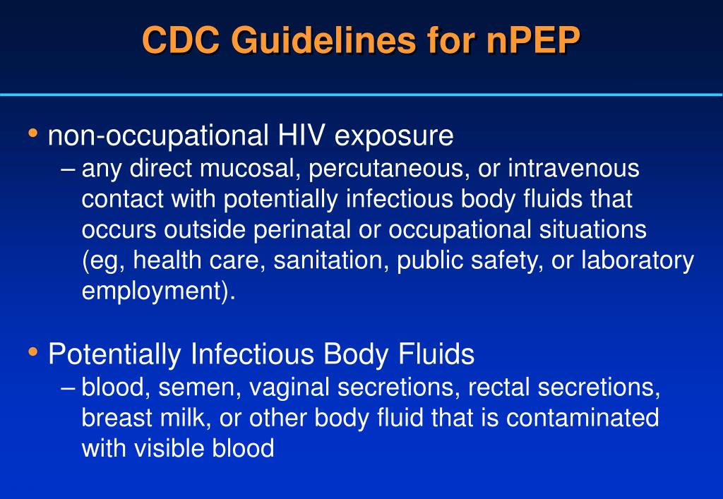 PPT - Case Conference: 30 yo man with a potentially high risk HIV ...