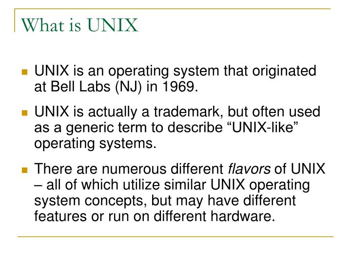 PPT - Overview of Unix System Administration PowerPoint Presentation ...