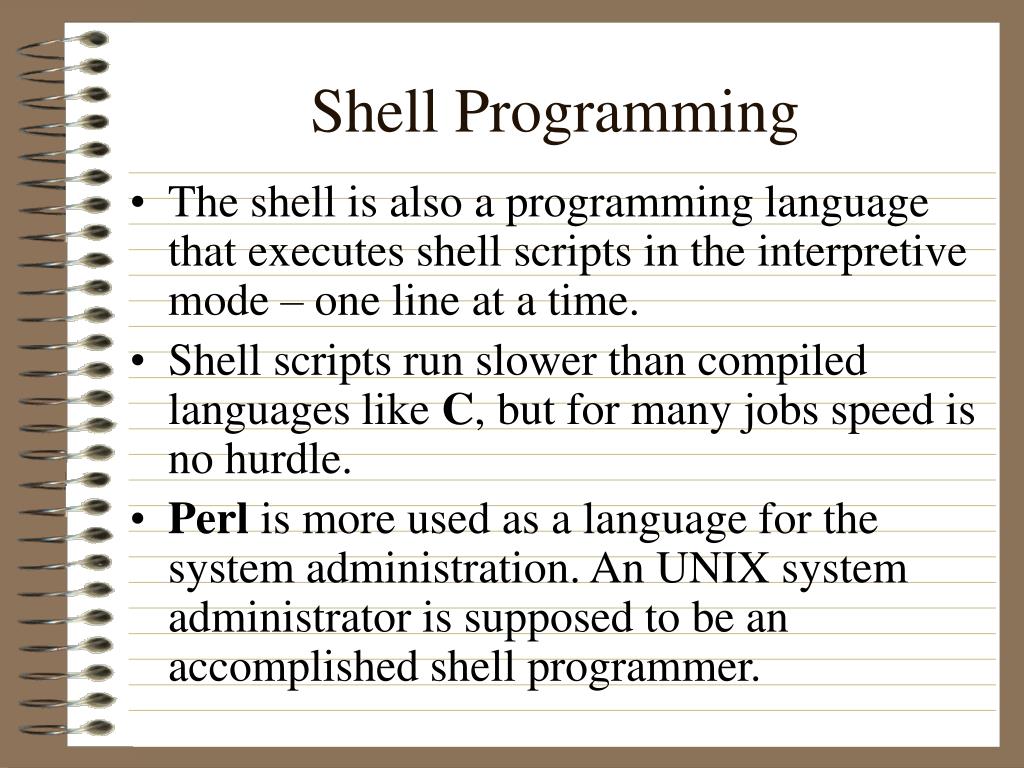 Ppt Cs 497c Introduction To Unix Lecture 32 Shell Programming Powerpoint Presentation