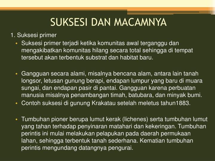 PPT - SUKSESI EKOLOGI PowerPoint Presentation - ID:5937328