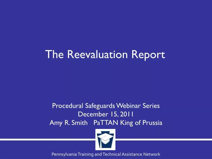 PPT - The Reevaluation Report PowerPoint Presentation, free download ...