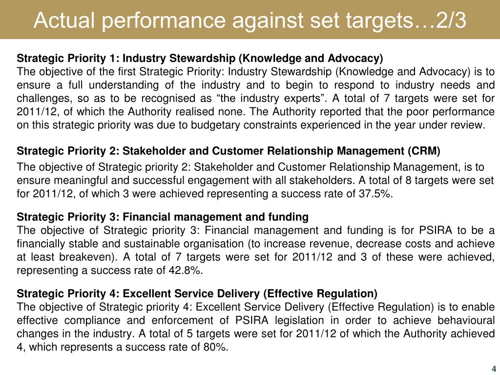 PPT - Private Security Regulatory Authority (PSIRA) 2012 Annual Report ...