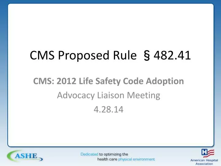 PPT - CMS Proposed Rule §482.41 PowerPoint Presentation, free download ...