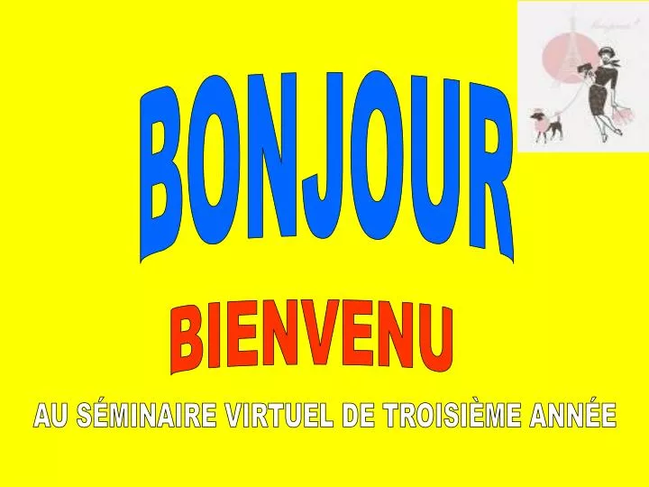 PPT - BONJOUR PowerPoint Presentation, free download - ID:5942309