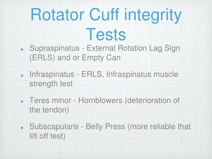 PPT - Orthopaedic special tests for the shoulder PowerPoint ...