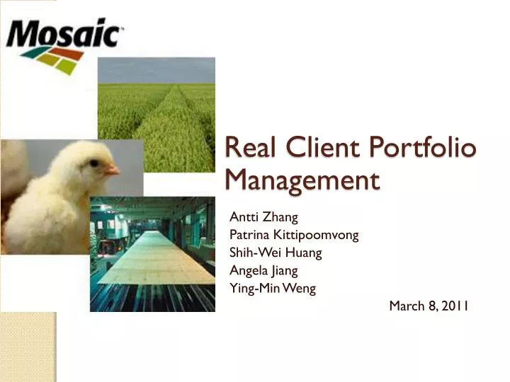 PPT - Real Client Portfolio Management PowerPoint Presentation, free ...