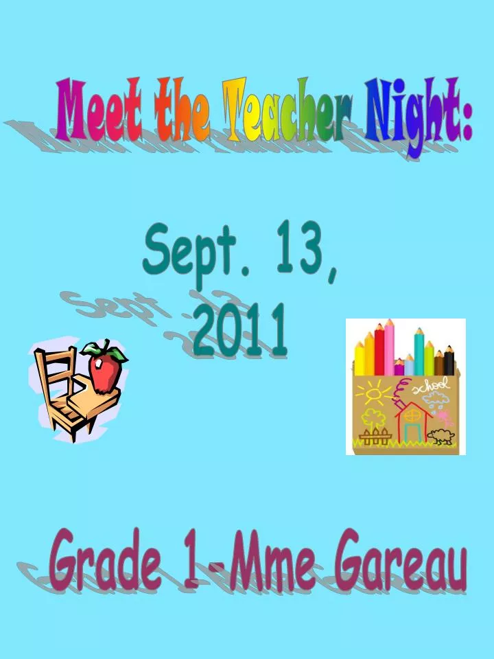 PPT - Meet the Teacher Night: PowerPoint Presentation, free download ...