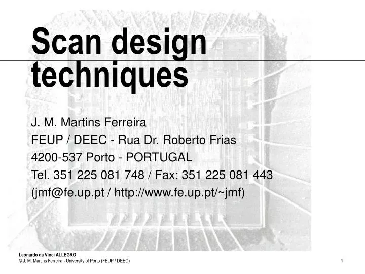 PPT - Scan design techniques PowerPoint Presentation, free download ...