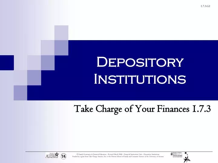 PPT - Depository Institutions PowerPoint Presentation, free download ...