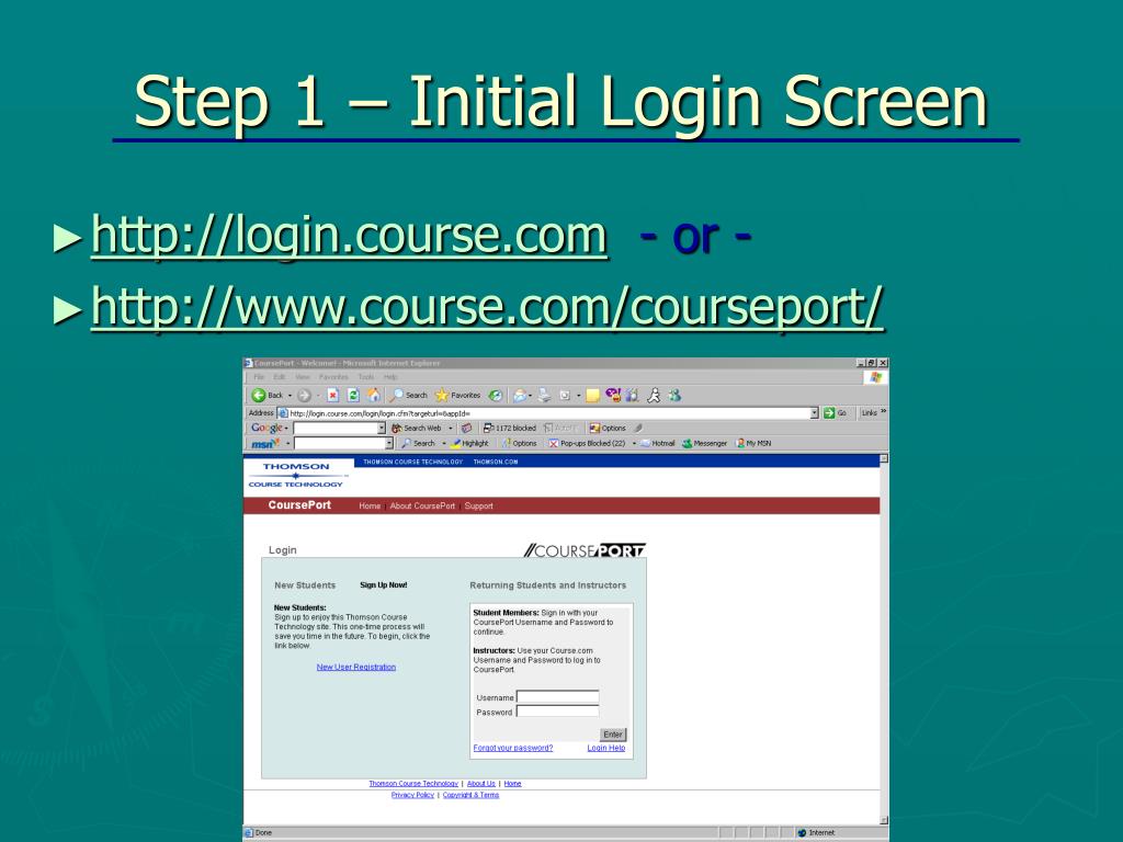 PPT - Course Technology *Instructor* Navigation Guide PowerPoint ...