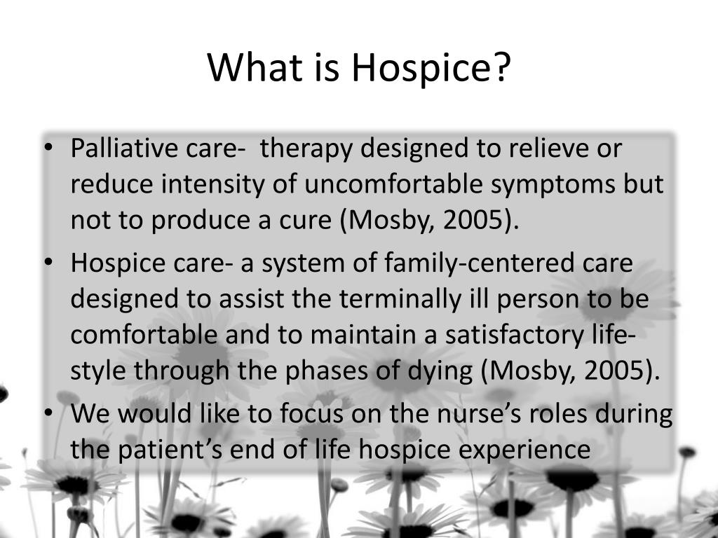 PPT - Nurses’ roles in caring for the Hospice Patient PowerPoint ...