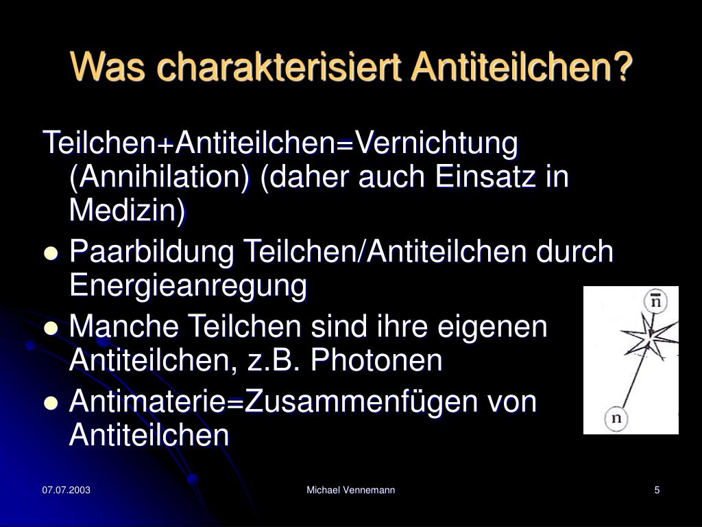 PPT - Suche nach Antimaterie im Weltraum PowerPoint Presentation, free ...