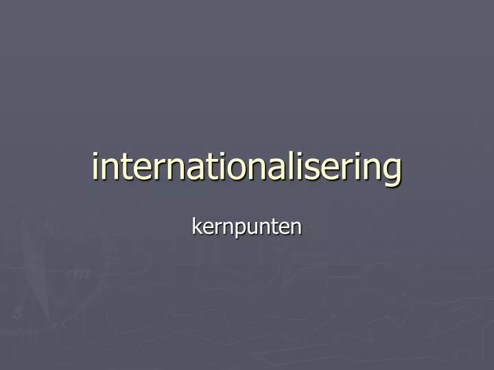 PPT - internationalisering PowerPoint Presentation, free download - ID ...
