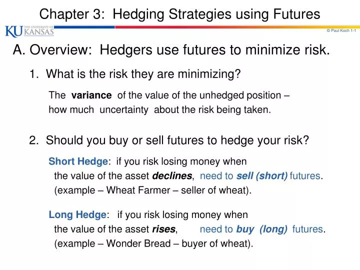 PPT - Chapter 3: Hedging Strategies using Futures PowerPoint ...