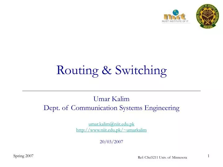 PPT - Routing & Switching PowerPoint Presentation, free download - ID ...