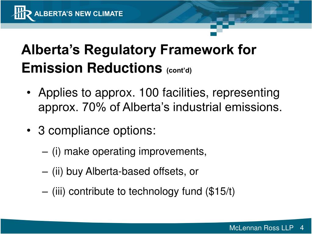 PPT - ALBERTA’S CLIMATE: A Comparison to Canada’s Approach to Managing ...