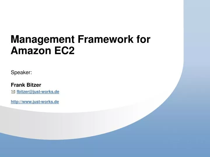 PPT - Management Framework for Amazon EC2 PowerPoint Presentation, free ...