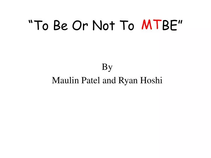PPT - “To Be Or Not To BE” PowerPoint Presentation, free download - ID ...