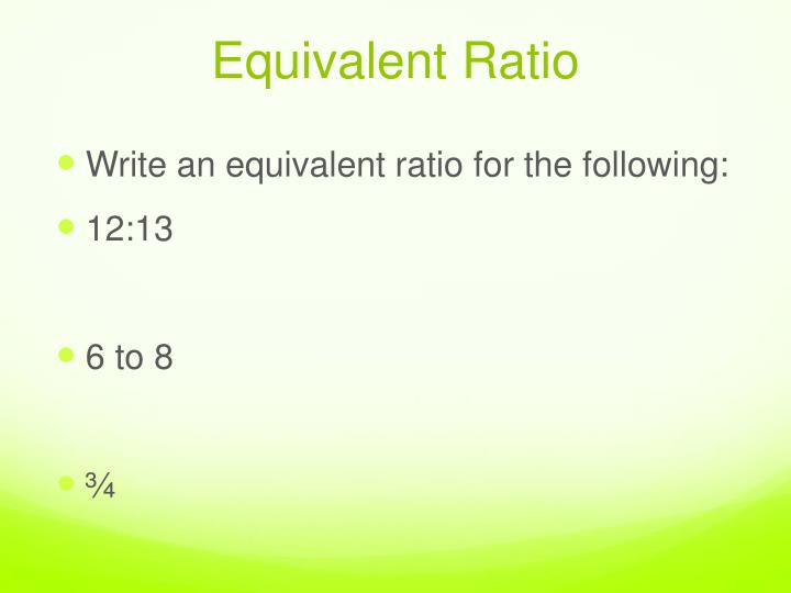 PPT - Ratios and Proportions PowerPoint Presentation - ID:5960439