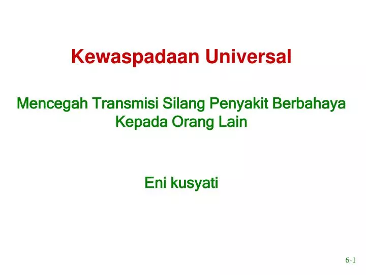 PPT - Kewaspadaan Universal PowerPoint Presentation, free download - ID:5961373