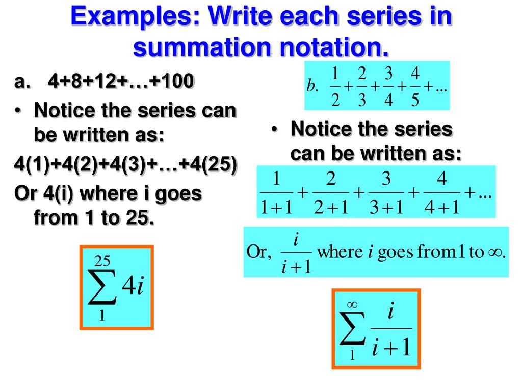 PPT Summation Notation PowerPoint Presentation Free Download ID