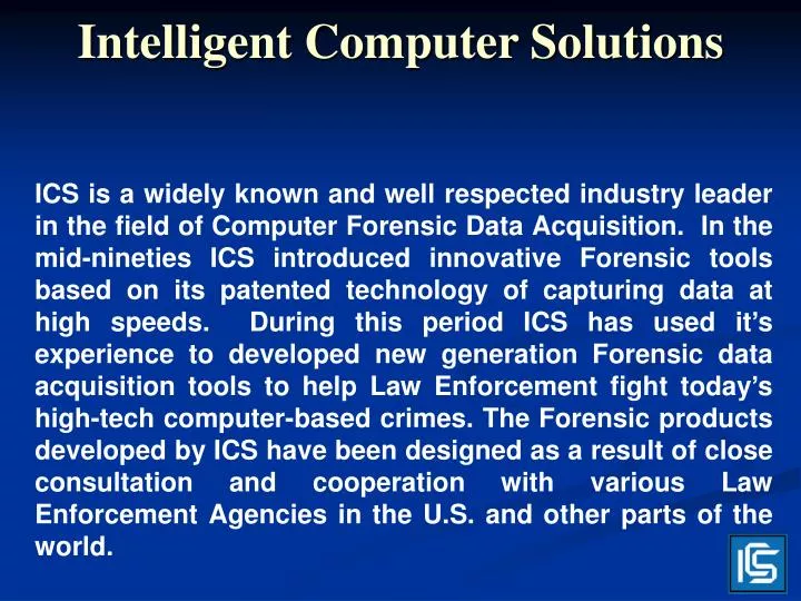 PPT - Intelligent Computer Solutions PowerPoint Presentation, free ...
