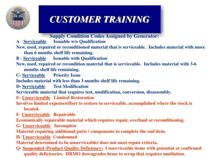 PPT - Training For The Turn in And Reutilization of Excess DoD Property ...