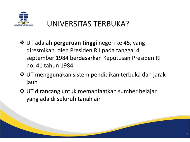 PPT - MENGENAL PROGRAM PASCASARJANA UNIVERSITAS TERBUKA PowerPoint ...