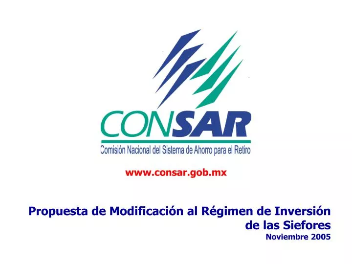PPT - consar.gob.mx PowerPoint Presentation, free download - ID:5964157