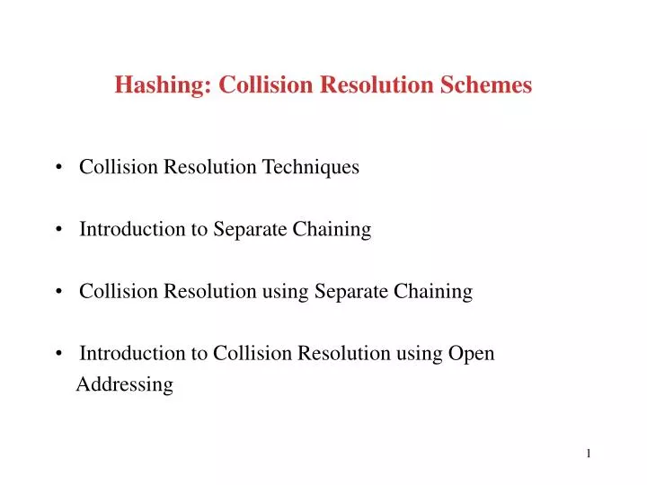 PPT - Hashing: Collision Resolution Schemes PowerPoint Presentation ... PPT - Hashing: Collision Resolution Schemes PowerPoint Presentation ...