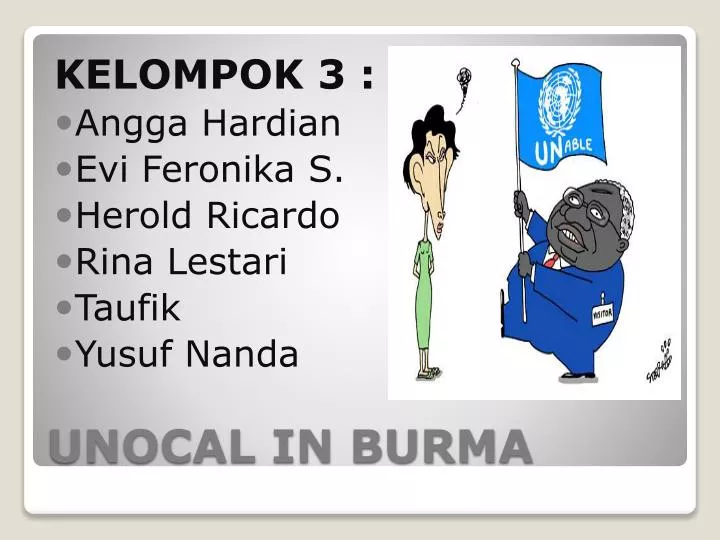 PPT - UNOCAL IN BURMA PowerPoint Presentation, free download - ID:5965491
