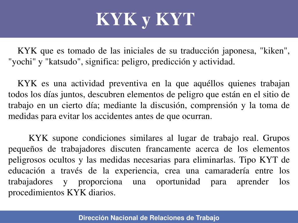 PPT - Sistema de Gestión KYK y KYT Experiencia en Japón PowerPoint ...