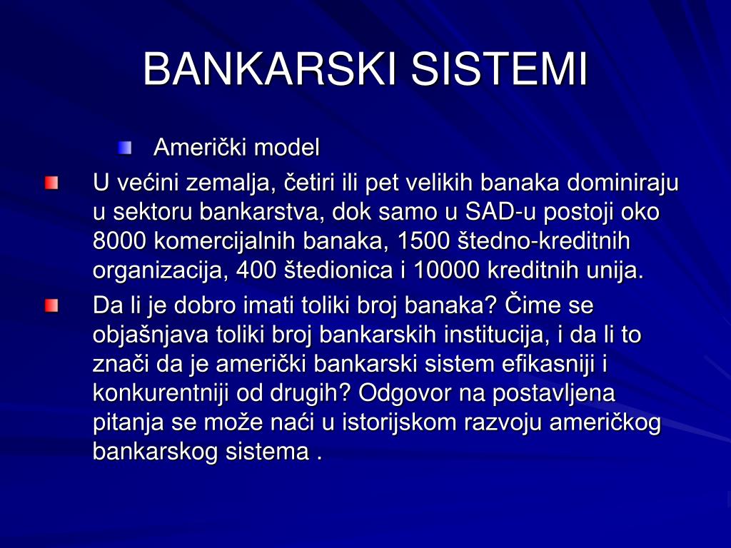 PPT - BANKARSKO POSLOVANJE PowerPoint Presentation, free download - ID ...
