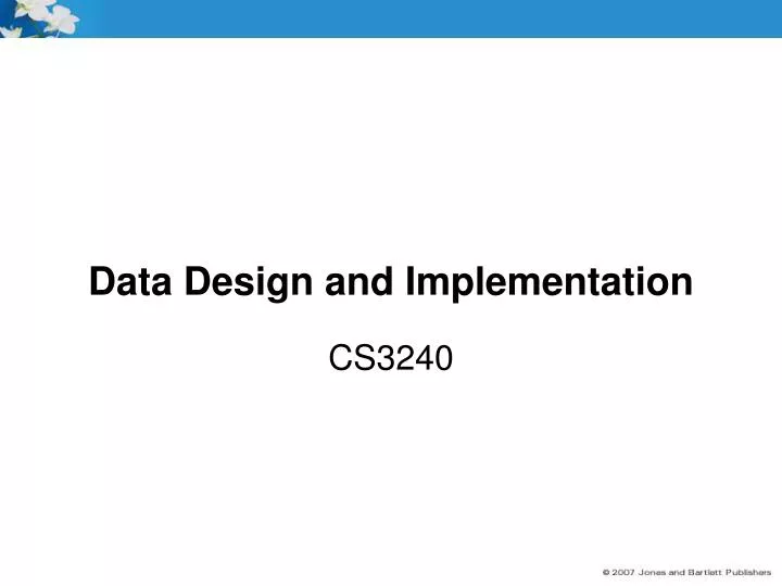 PPT - Data Design and Implementation PowerPoint Presentation, free ...