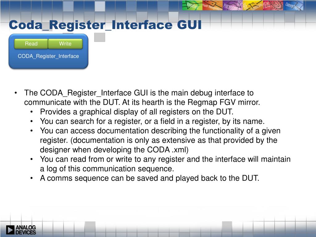 PPT - Interactive Register Map GUI for DUT Configuration PowerPoint ...