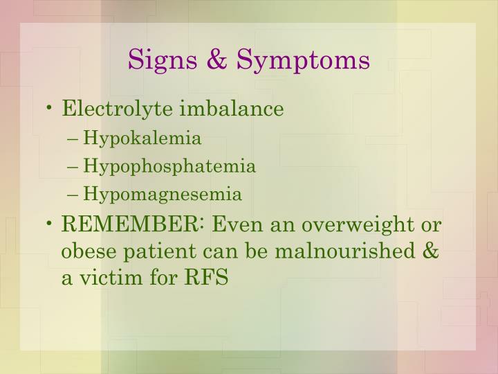 PPT - Medical Nutrition Therapy for Refeeding Syndrome PowerPoint ...