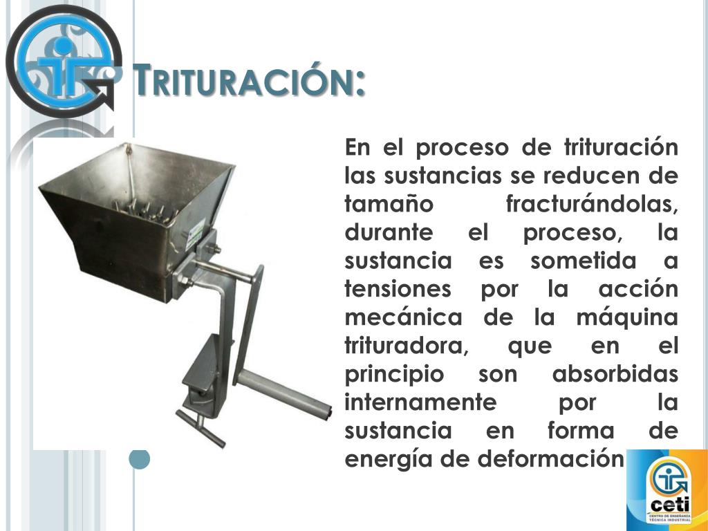 PPT - Triturado de alimentos PowerPoint Presentation, free download ...