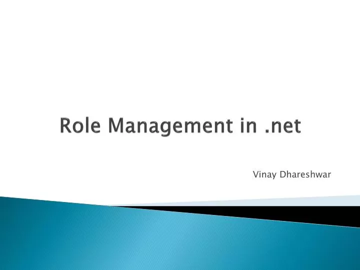 PPT - Role Management in PowerPoint Presentation, free download - ID ...