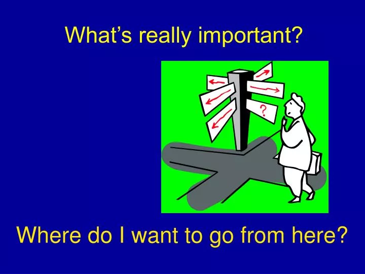 PPT - What’s really important? PowerPoint Presentation, free download ...