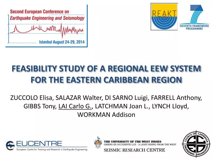 PPT - FEASIBILITY STUDY OF A REGIONAL EEW SYSTEM FOR THE EASTERN ...