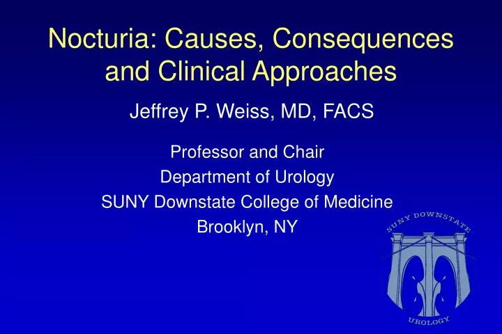 PPT - Nocturia: Causes, Consequences and Clinical Approaches PowerPoint ...