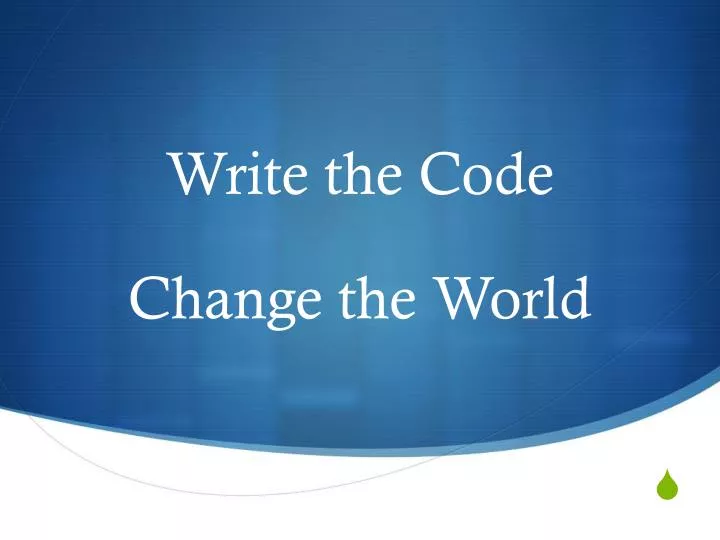 PPT - Write the Code PowerPoint Presentation, free download - ID:5972915